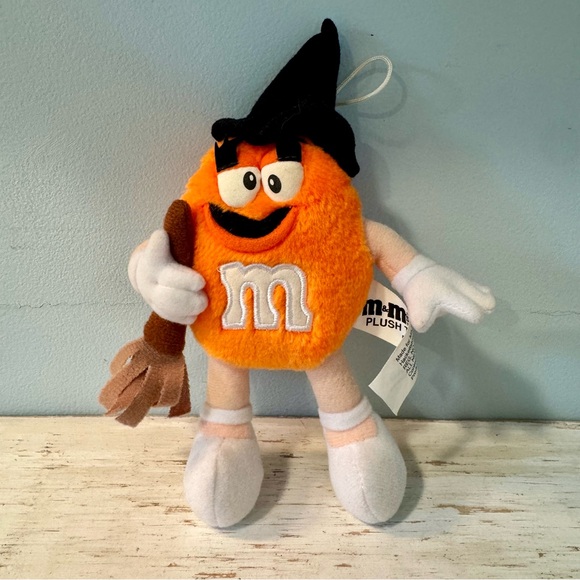 M&M'S | Holiday | Orange Mms Mars Halloween Witch Plush Toy 997 Vintage ...